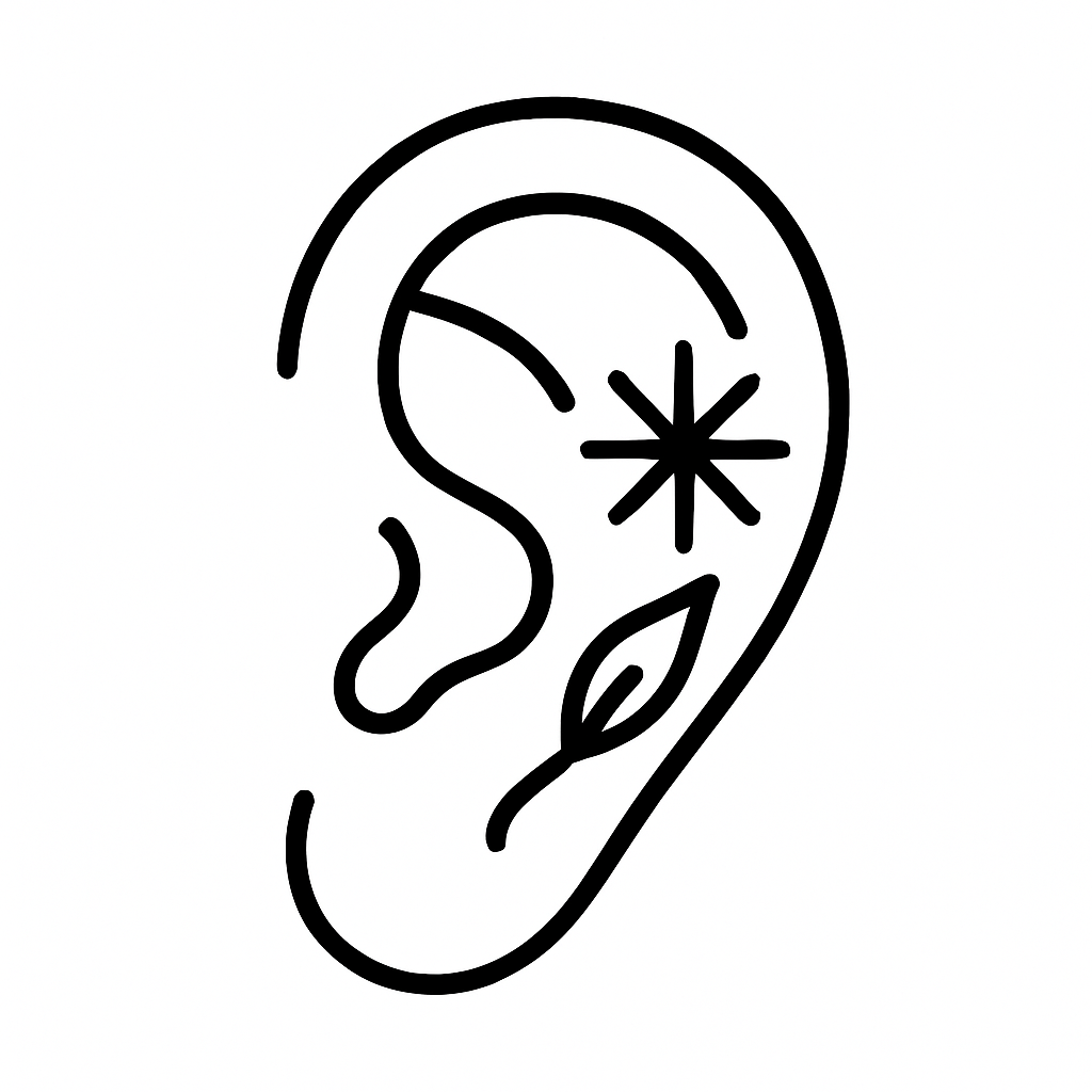Lightning Tattoos on Ear