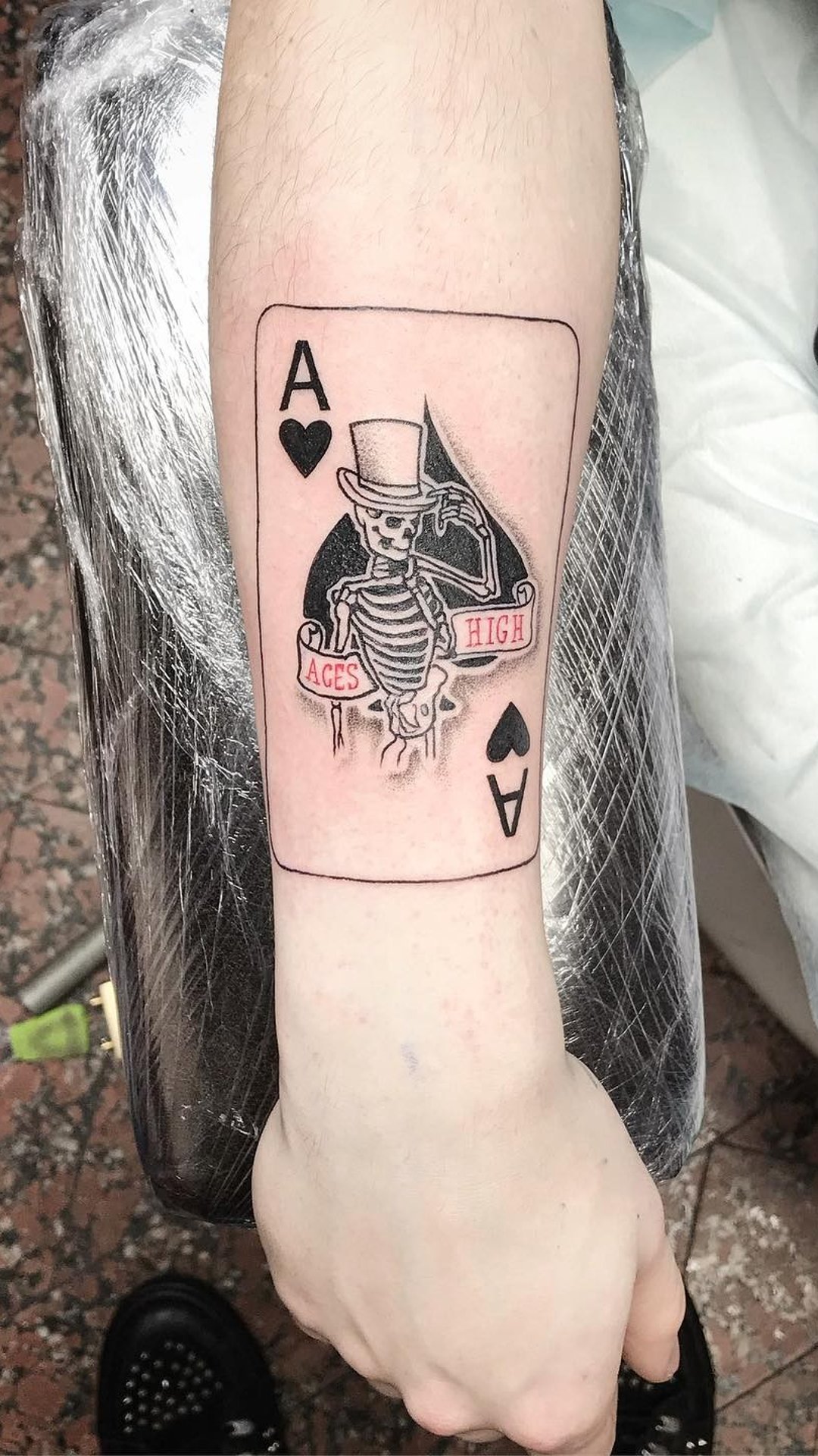 Aces High — Ace of Spades Skeleton - Tattoos.com