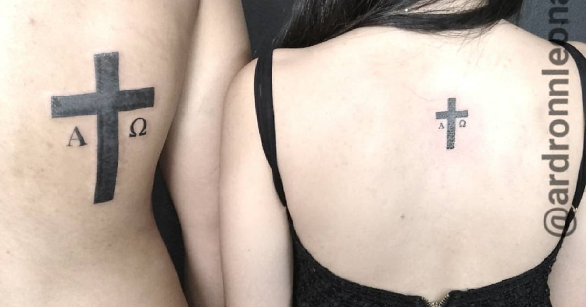 Alpha & Omega Crosses (Couple Tattoos) - Tattoos.com