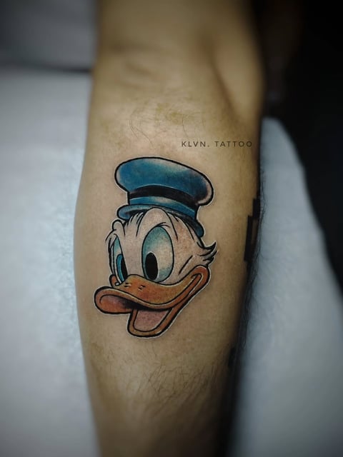 Classic Donald Duck Head - Tattoos.com