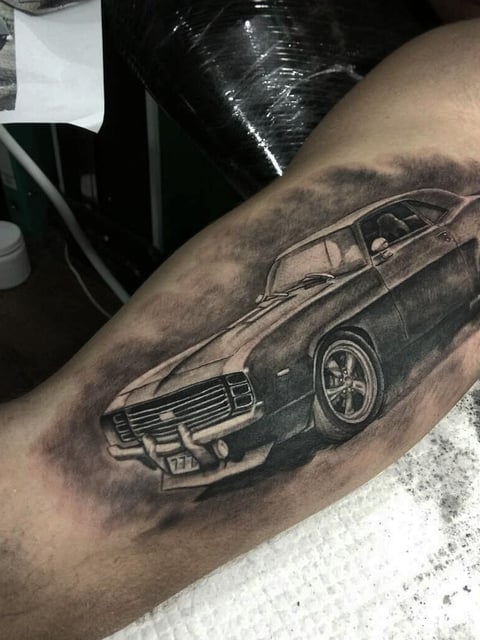 Classic Muscle in Motion - Tattoos.com