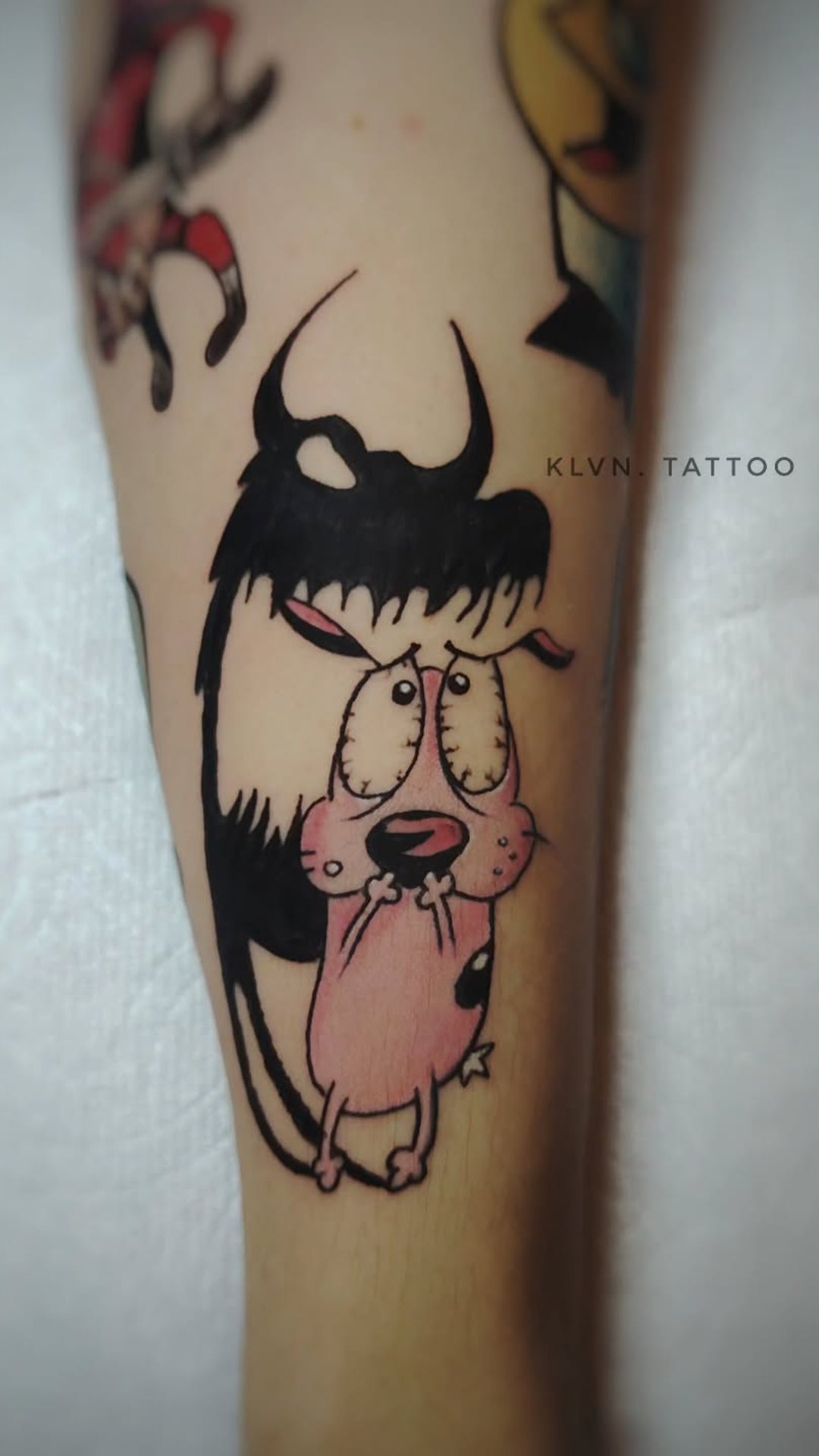 Courage the Cowardly Dog & Shadow - Tattoos.com
