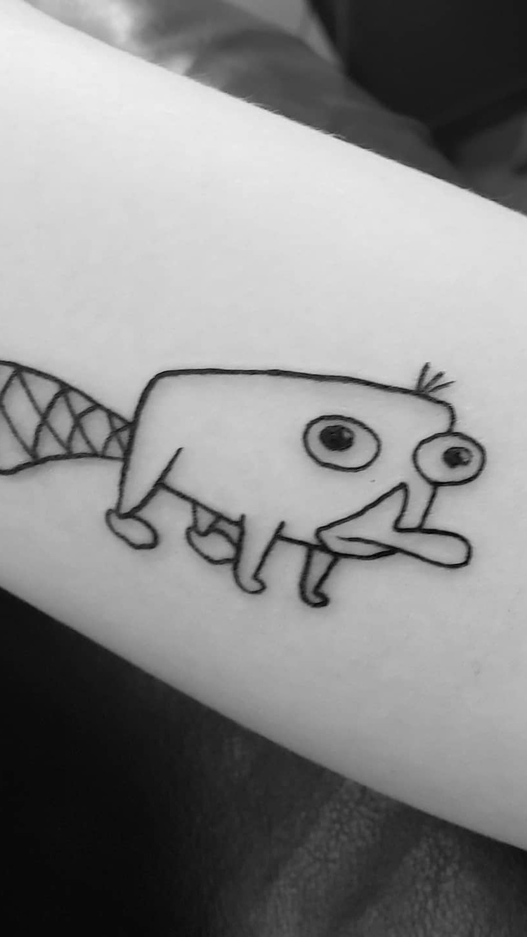 Goofy Platypus Doodle - Tattoos.com