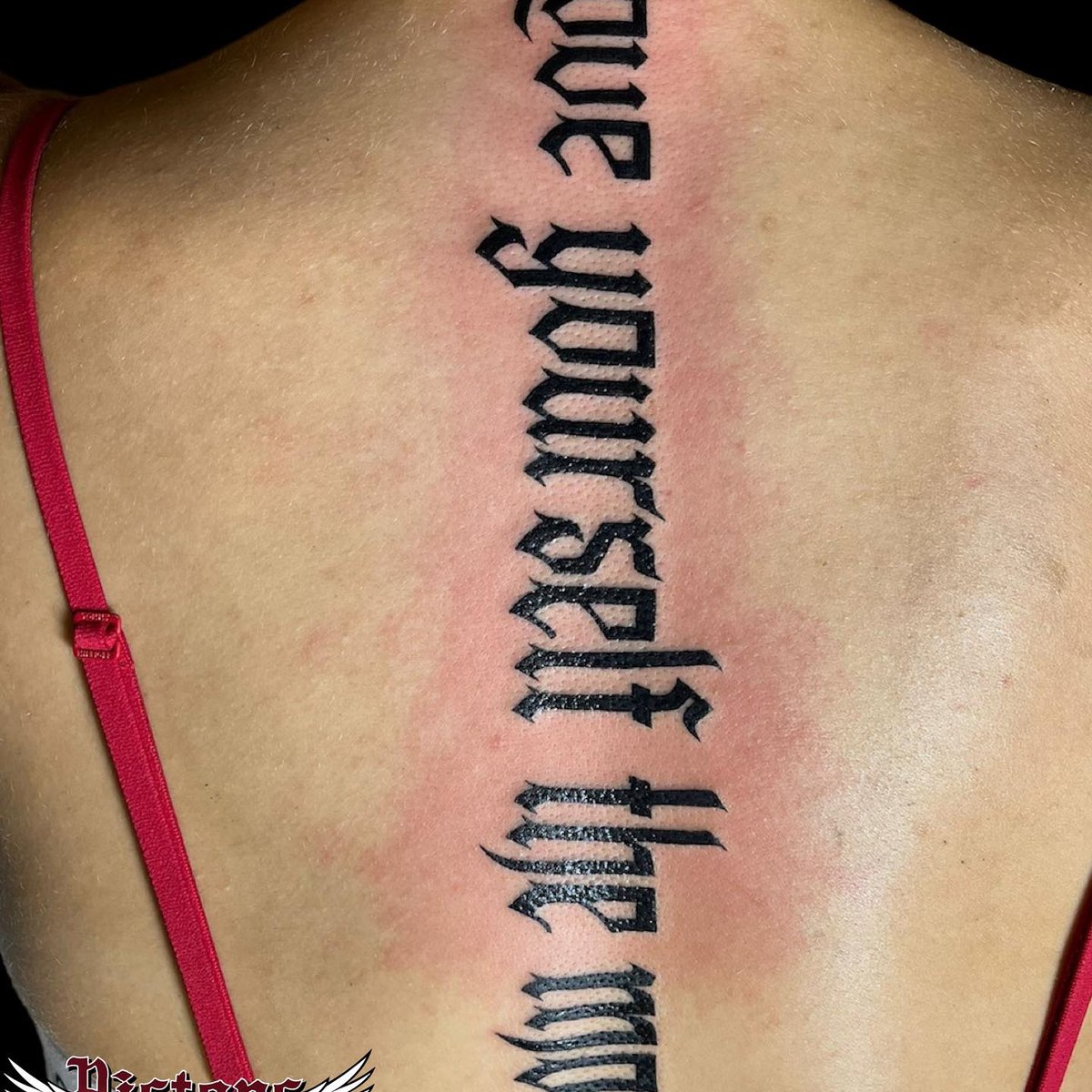 Gothic Spine Affirmation - Tattoos.com