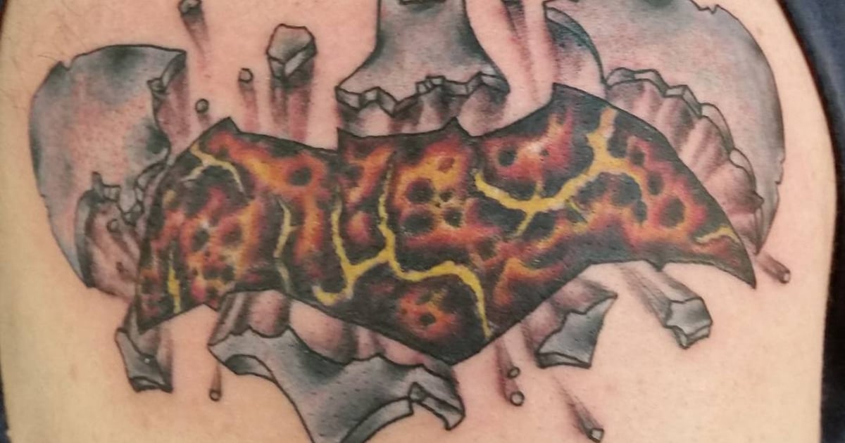 Lava Bat Emblem Breakthrough - Tattoos.com
