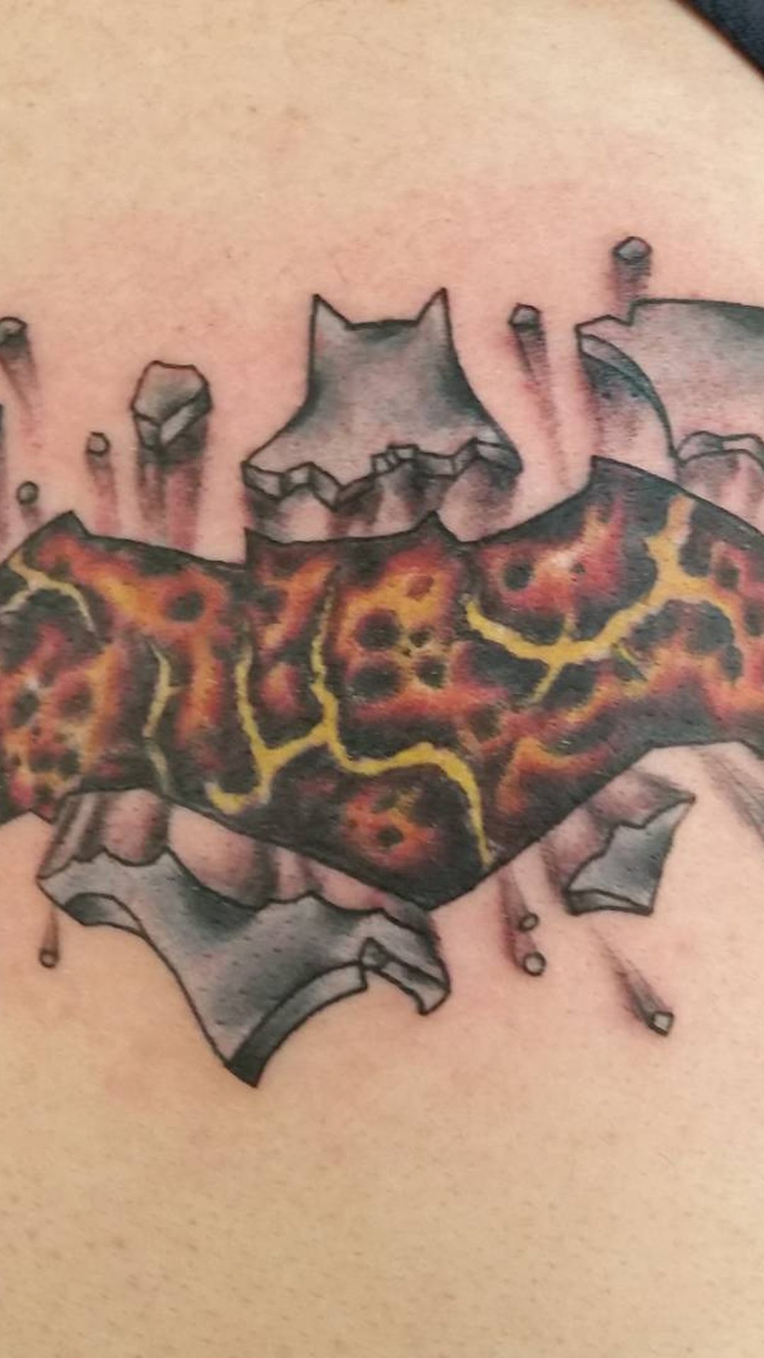 Lava Bat Emblem Breakthrough - Tattoos.com