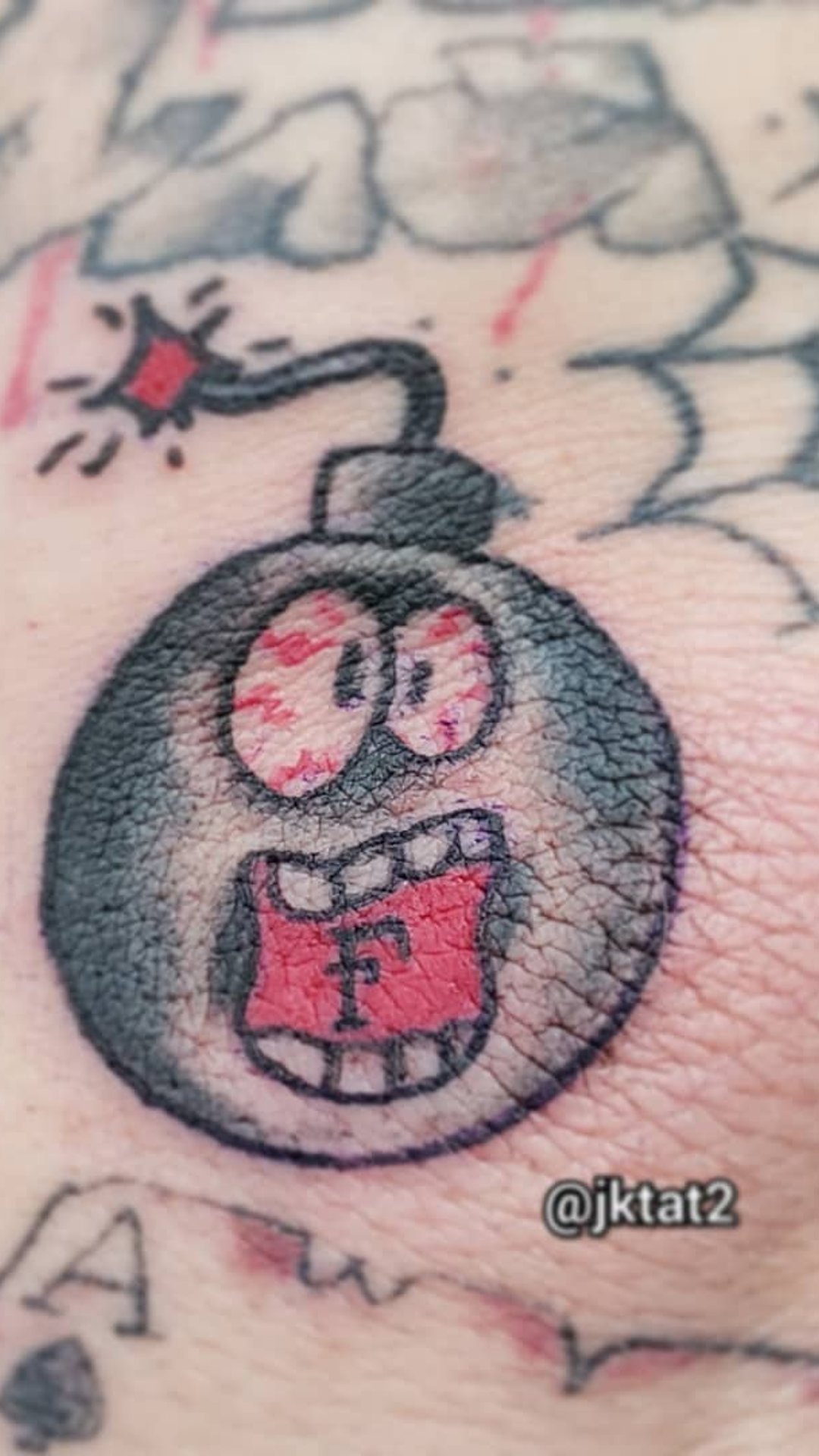 Lit F-Bomb Cartoon - Tattoos.com