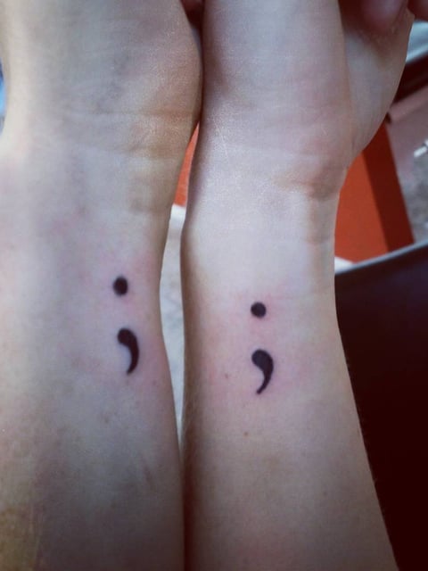 Matching Semicolon Symbols - Tattoos.com