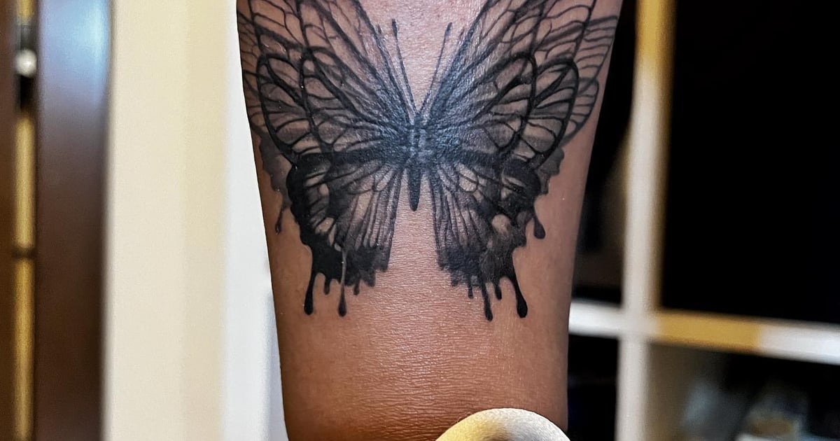 Melting Ink Butterfly - Tattoos.com