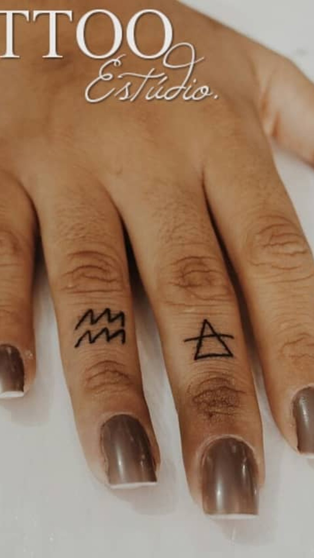Minimal Geometric Finger Symbols - Tattoos.com