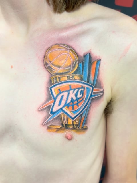 OKC Thunder Trophy Crest - Tattoos.com