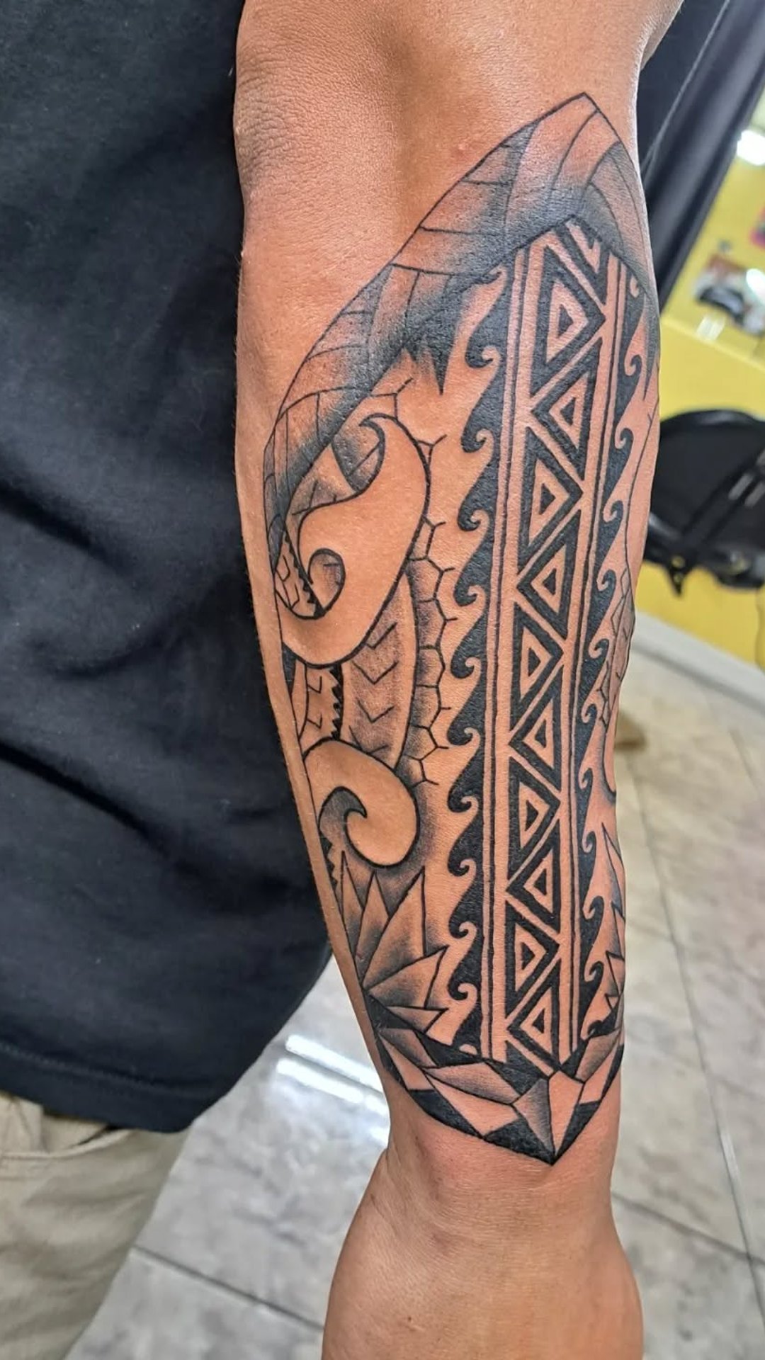 Polynesian Ocean Spear Panel - Tattoos.com