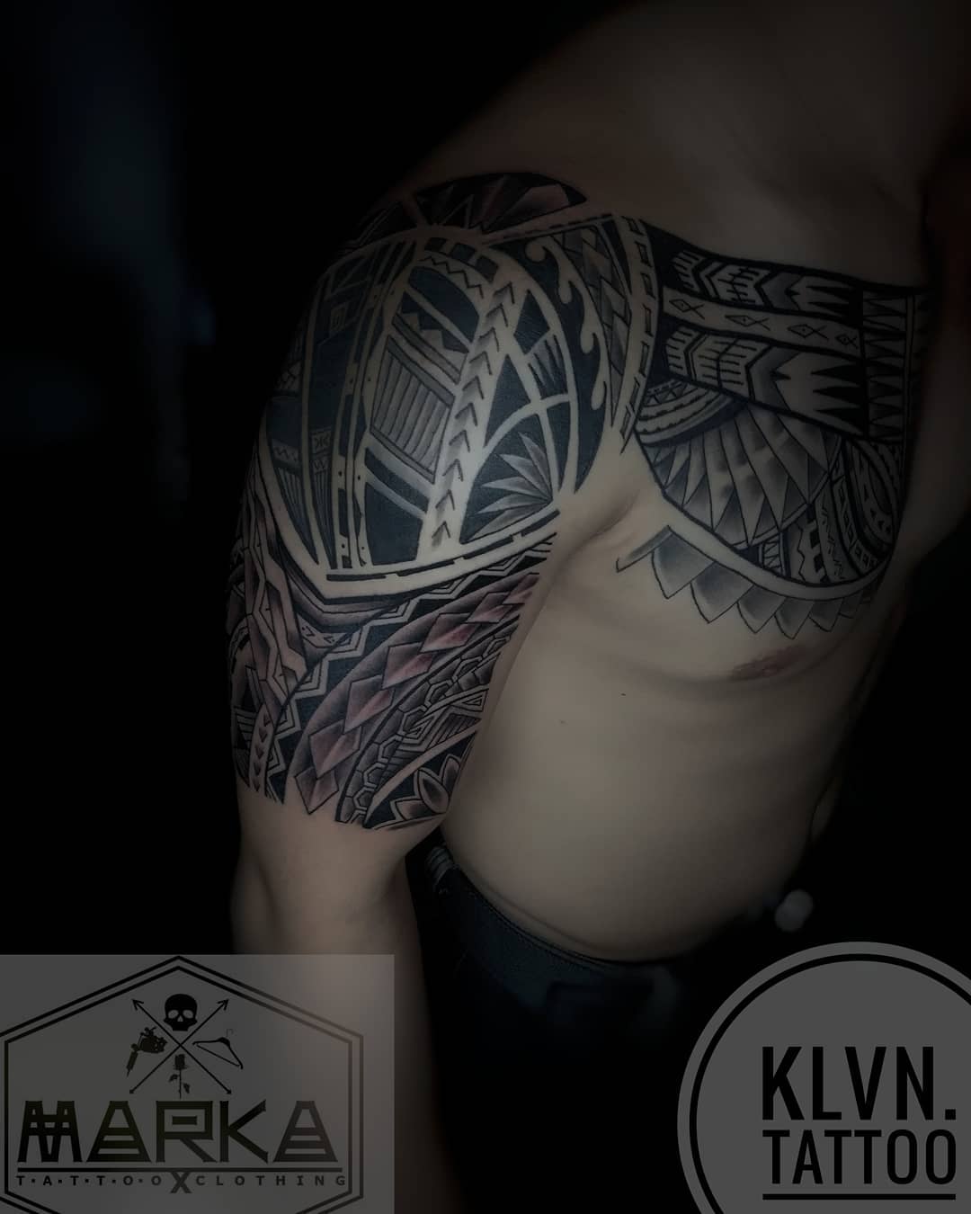 Polynesian Shoulder Armor - Tattoos.com