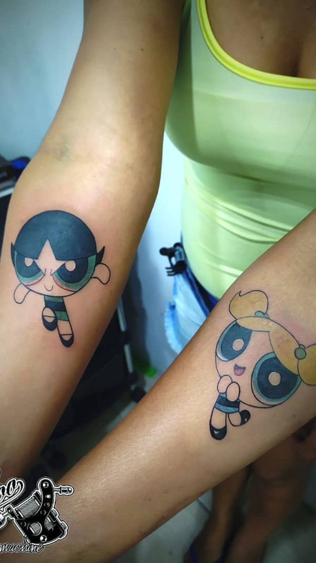 Powerpuff Girls — Buttercup & Bubbles - Tattoos.com