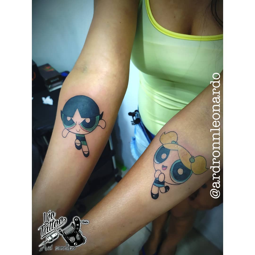 Powerpuff Girls — Buttercup & Bubbles - Tattoos.com
