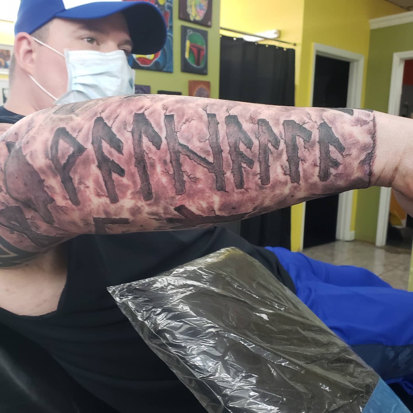 Runic Stonework Forearm Sleeve - Tattoos.com