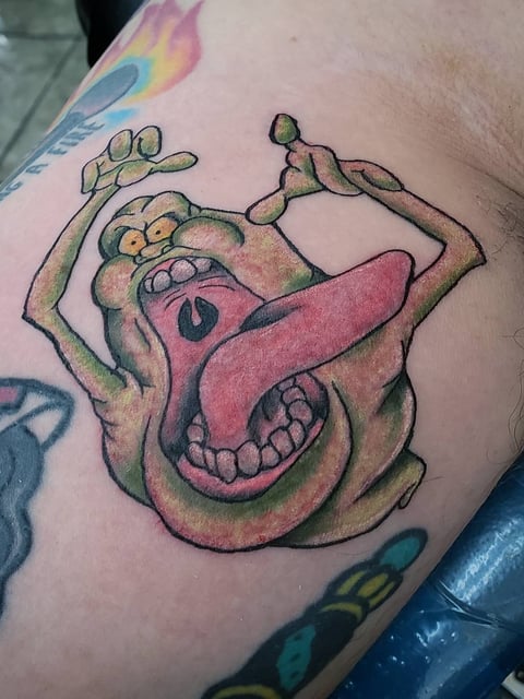 Cartoon Tattoos on Armpit