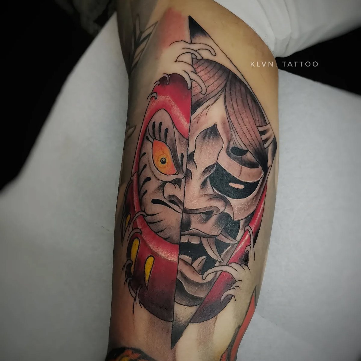 Split Hannya–Oni Mask - Tattoos.com