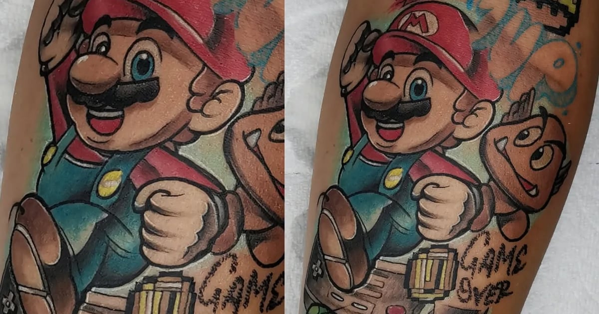 Super Mario Arcade Tribute - Tattoos.com