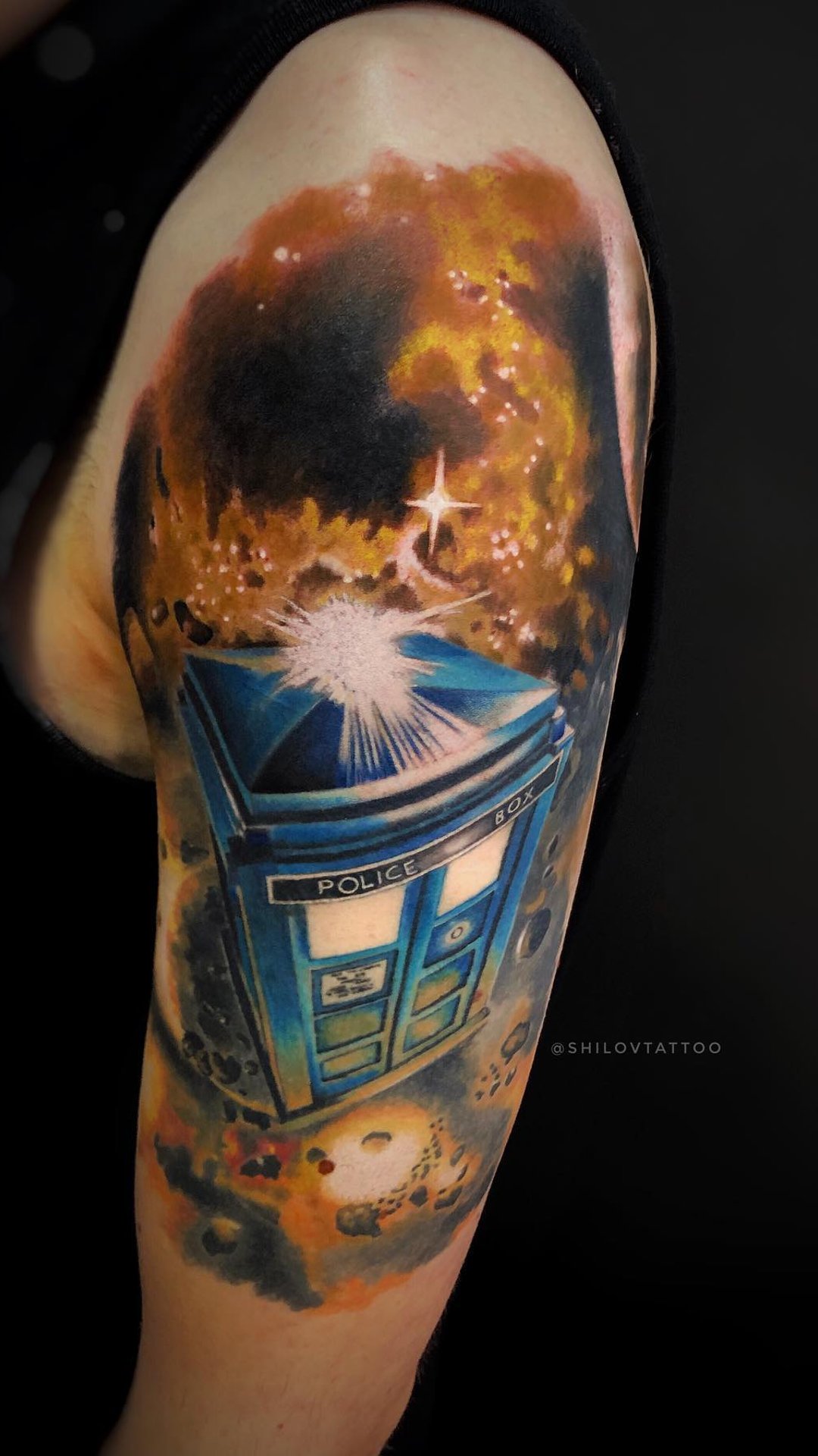 TARDIS Through the Nebula - Tattoos.com