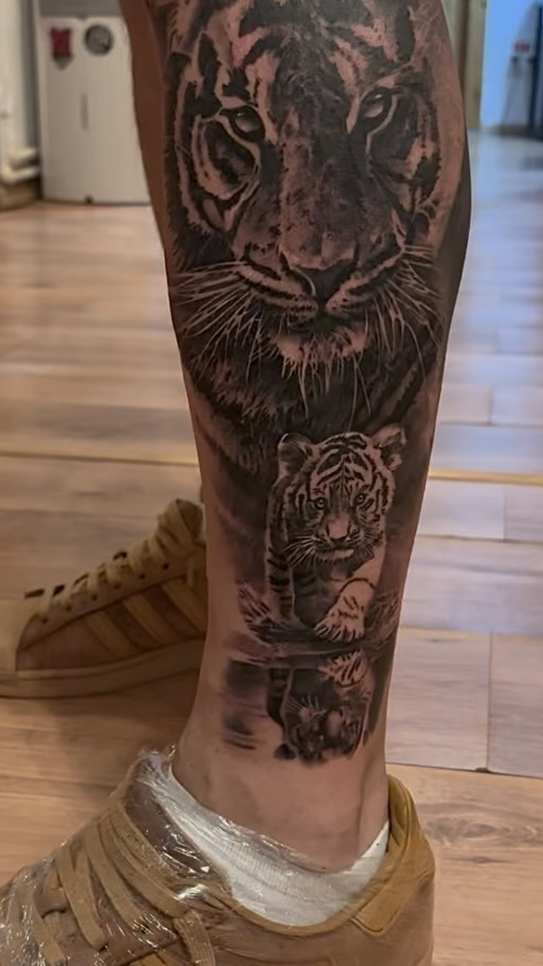 Tiger Guardian and Cub - Tattoos.com