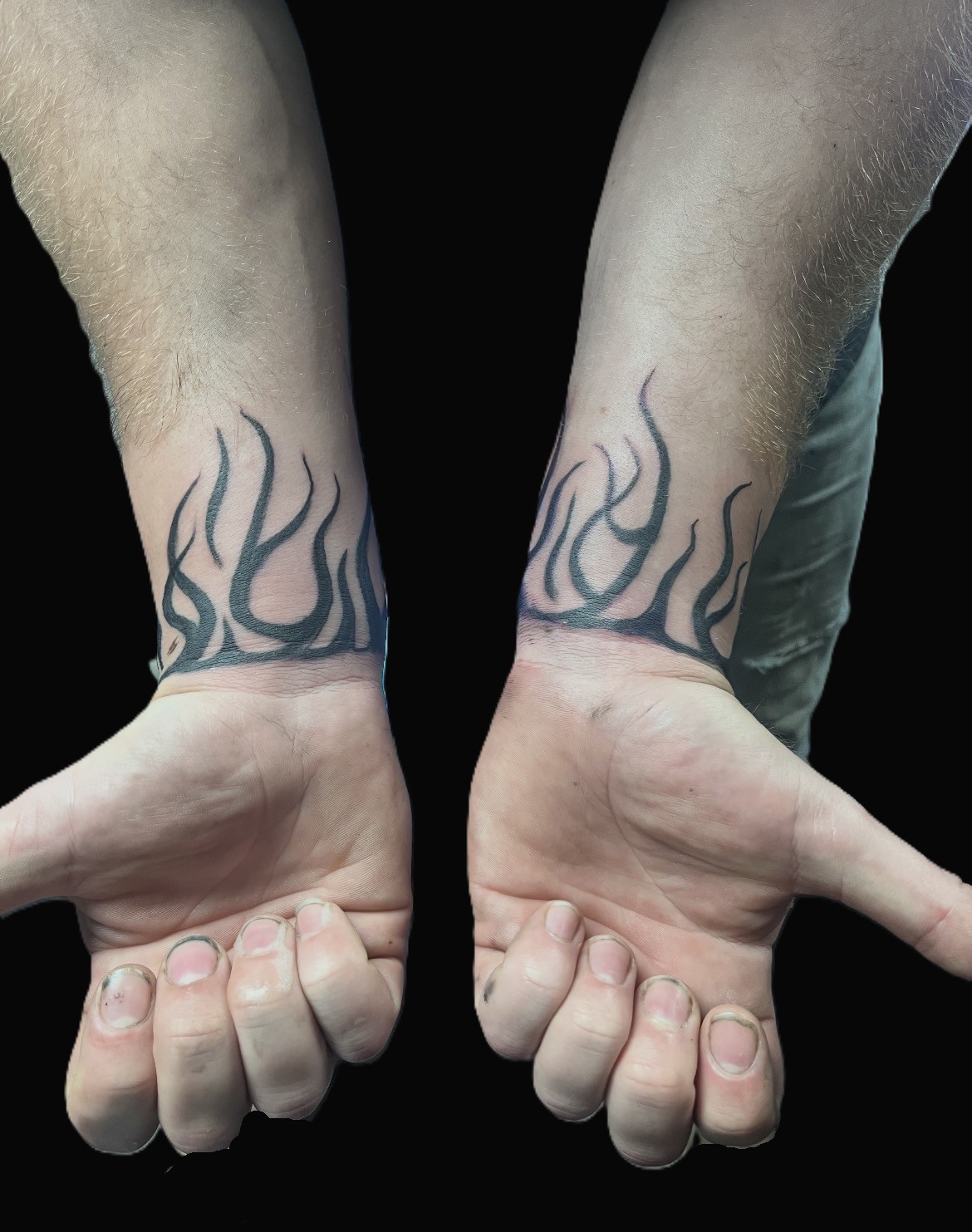 Twin Flame Wrist Cuffs | Tattoos.com