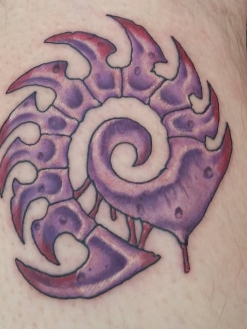Violet Zerg Swarm Emblem - Tattoos.com