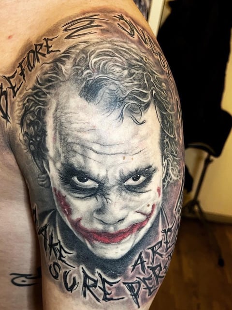 Why So Serious? Joker Portrait - Tattoos.com