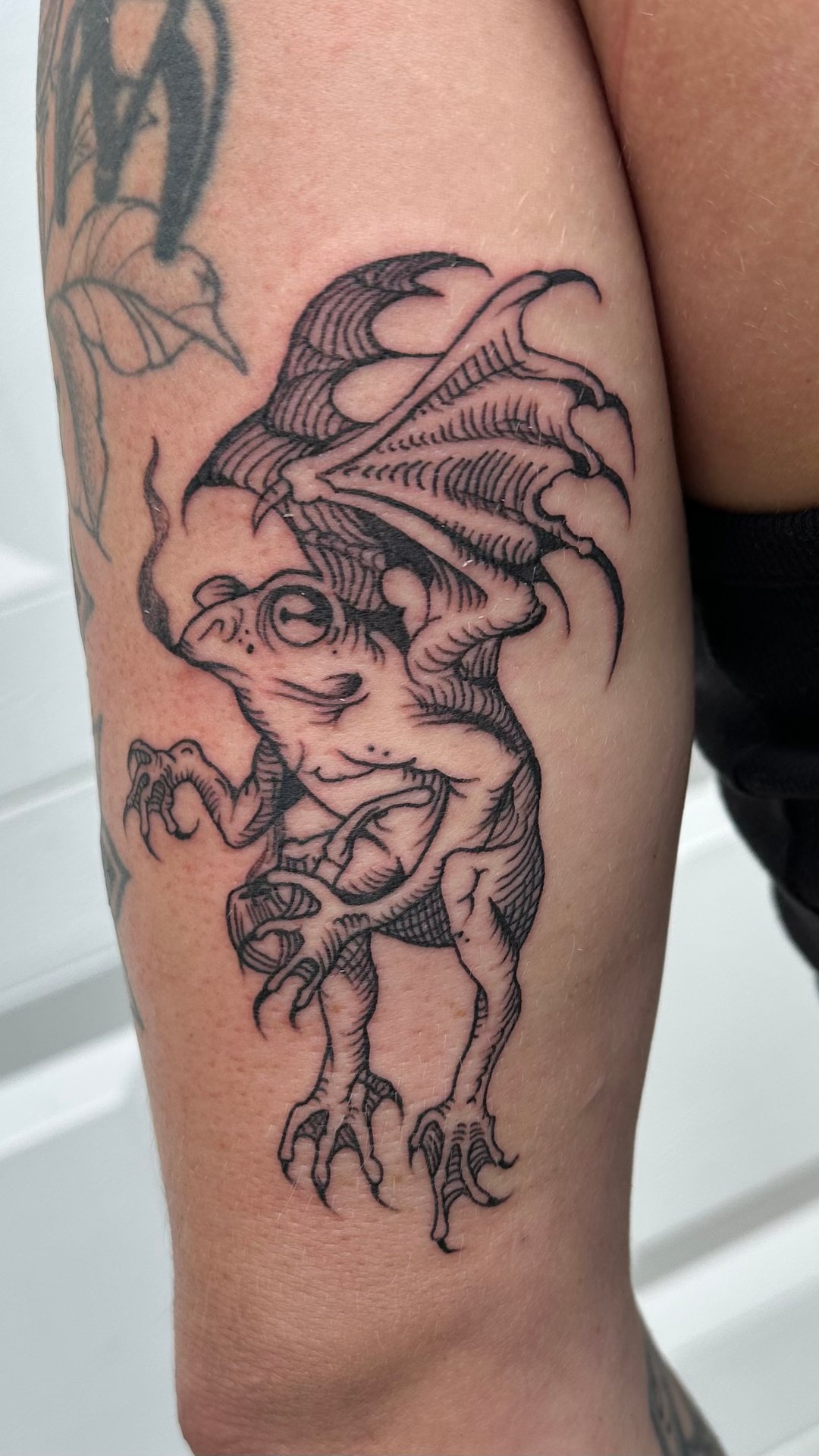 Winged Toad Gargoyle - Tattoos.com