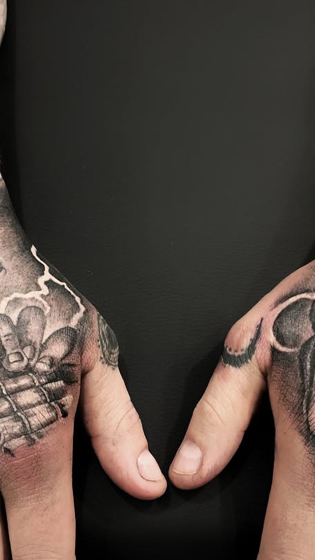 Zeus & Medusa Hand Portraits - Tattoos.com